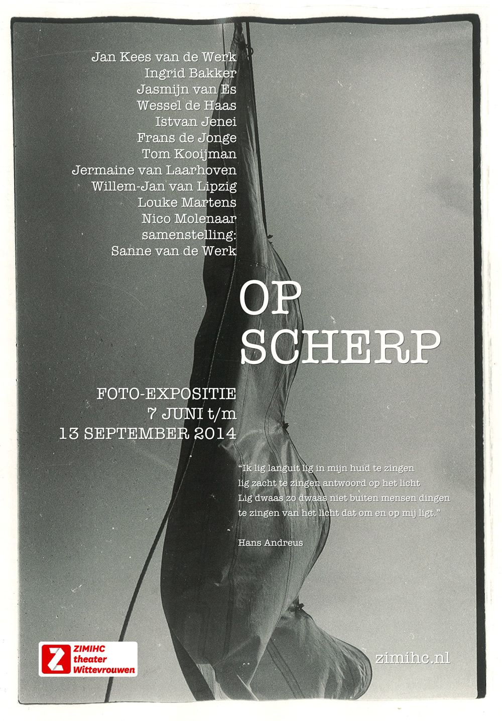 Expositie: Op Scherp - ZIMIHC theater Wittevrouwen